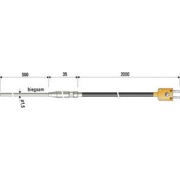 B + B Thermo-Technik 0625 1189-41 Tauchfühler -100 bis +1000 °C Fühler-Typ K