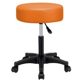 Casaria Deuba Rollhocker orange