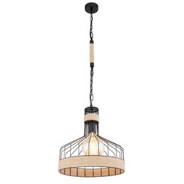 Globo Lighting - HALIA - Hängeleuchte Metall schwarz matt, 1x E27