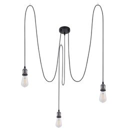 Globo Lighting - OLIVER - Hängeleuchte Metall schwarz, 3x E27