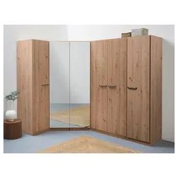 Schrank-Set Rauch "Kleiderschrank Schrank Garderobe Wäscheschrank VANDOR" Kastenmöbel-Sets Gr. B/H/T: 164 cm x 197 cm x 253 cm, braun (eiche artisan) 6-türig mit viel Stauraum, Schränke einzeln stellbar MADE IN GERMANY