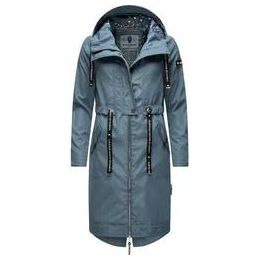 Funktionsparka Navahoo "Josinaa" Gr. XS (34), blau Damen Jacken stylische Übergangs Outdoorjacke mit Kapuze