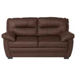 2-Sitzer COTTA "Royale", braun, B:160cm H:86cm T:90cm, NaturLEDER (echtes Rindsleder), Kunstleder SOFTLUX, Luxus-Kunstleder, Luxus-Microfaser (100% Polyester), Sofas