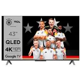 G (A bis G) TCL QLED-Fernseher "43C643" Fernseher schwarz