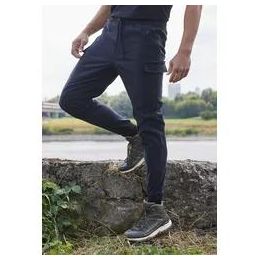 Jogger Pants John Devin "- Trekking-Outdoor-Hose" Gr. 56, N-Gr, schwarz Herren Hosen mit Belüftung im Kniebereich