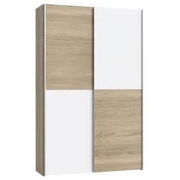 Wäscheschrank Inosign "Ozzula, Mehrzweckschrank, Schwebetürenschrank, Garderobenschrank" Schränke Gr. B/H/T: 120,1 cm x 190,5 cm x 41,6 cm, 2 St., weiß (sonoma eiche, weiß) FSC zertifiziert, variable Inneinteilung, 42cm tief, Made in Europe