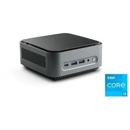 CSL Mini-PC "Narrow Box Intel Core i3 Windows 11" Computer Gr. Microsoft Windows 11 Home (64 Bit), 16 GB RAM 500 GB SSD, schwarz