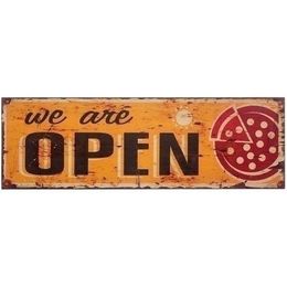 MyFlair Holzschild "We are open III"