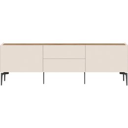 TV-Board Places of Style "Sky45" Sideboards Gr. B/H/T: 176cm x 37cm x 47cm, Breite 176cm, 2 St., beige (cashmere farbe) Lackiert mit wasserbasiertem UV-Lack