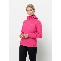 Softshelljacke Jack Wolfskin "EMBERBERG 3L JKT W", Damen, Gr. XL (46), pink (cameopink), OBERSTOFF 100% POLYESTER FUTTER 100% POLYESTER, Jacken