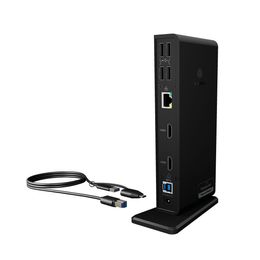 ICY BOX IB-DK2251AC, 11-in-1 USB 3.0 Type-A + Type-CDock mit zwei HDMIAnschlüssen