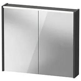 Duravit D-Code Spiegelschrank Verspiegelt DC7106049491000 800x700x148, Graphit Matt, Steckdose E, LED Beleuchtung