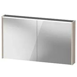 Duravit D-Code Spiegelschrank Verspiegelt DC7108091912000 1200x700x148, Taupe Matt, Steckdose J, LED Beleuchtung