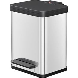 Hailo Tretabfallsammler Öko, duo Plus M, Volumen 2 x 9 l, Edelstahl