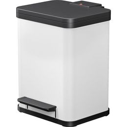 Hailo Tretabfallsammler Öko, duo Plus M, Volumen 2 x 9 l, weiß
