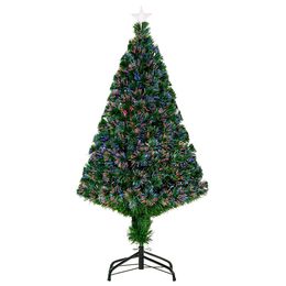 HOMCOM Weihnachtsbaum Tannenbaum Christbaum LED Lichtfaser Stern 5 Modell