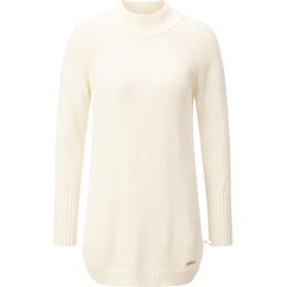 Damen Longpullover mit abgerundetem Saum ecru, Gr&ouml;&szlig;e 50