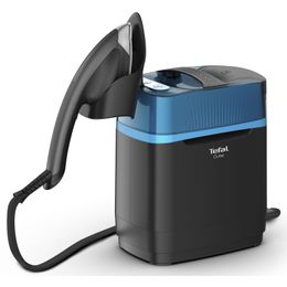 Tefal Dampfbürste "UT2020 Cube" Bügeleisen desinfizieren,vertikales Dampfreinigen, Dampfmenge bis zu 90 gmin schwarz (schwarz/blau)