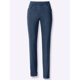 Thermojeans Casual Looks Gr. 24, Kurzgrößen, blau (dunkelblau) Damen Jeans