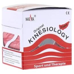 Nasara Kinesiologie Tape 5 cmx5 m rot 1 St