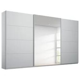 Schwebetürenschrank Rauch "Kleiderschrank Schrank Garderobe Wäscheschrank TOMA" Schränke Gr. B/H/T: 360cm x 210cm x 62cm, 3 St., grau (seidengrau) inkl. Regaleinsatz sowie zusätzlichen Einlegeböden MADE IN GERMANY