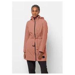 Regenmantel Jack Wolfskin "NORDEN PORT COAT W" Gr. M (38/40), braun (astro, dust) Damen Mäntel