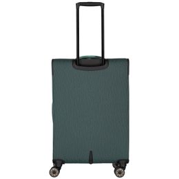 Weichgepäck-Trolley Travelite "VIIA M" Gr. B/H/T: 44cm x 67cm x 29cm 70 l, braun (eukalyptus) Koffer Weichschallenkoffer Reisegepäck mittel groß TSA Schloss