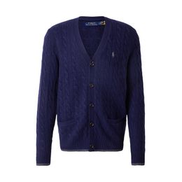 Polo Ralph Lauren Strickjacke Herren Größe XXL marine / graumeliert