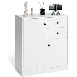 Costway Sideboard modern, freistehender Bodenschrank mit Kippschutz