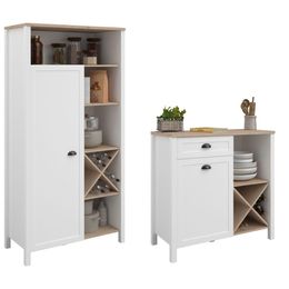 Parisot Buffet Set - Cottage 1, Buffet und Beistellschrank