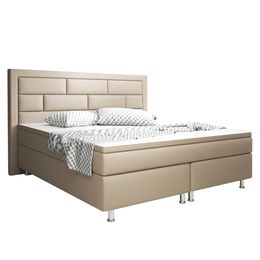 Boxspringbett Nizza 180x200 cm Kunstleder Muddy