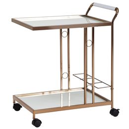 Wohnling Servierwagen 80 x 67 x 45 cm Gold