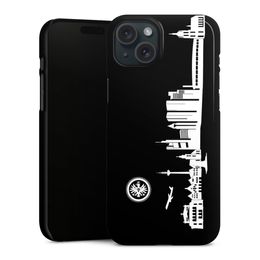 DeinDesign iPhone 15 Plus Handy Premium Case Smartphone Handyh&uuml;lle Schutzh&uuml;lle gl&auml;nzend Eintracht Frankfurt Sge Skyline Premium Case