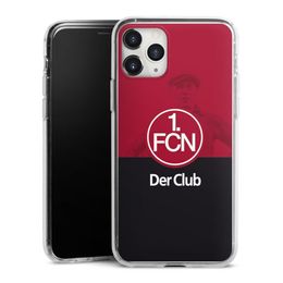 DeinDesign iPhone 11 Pro Max Handy Silikon H&uuml;lle Case transparent Handyh&uuml;lle Official Licensed Product Der Club 1. Fc N&uuml;rnberg Silikon Case