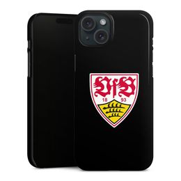 DeinDesign iPhone 15 Plus Handy Premium Case Smartphone Handyh&uuml;lle Schutzh&uuml;lle gl&auml;nzend Vfb Stuttgart Coat Of Arms Official Licensed Product Premium Case