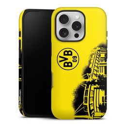DeinDesign iPhone 16 Pro Handy Panzer Handyh&uuml;lle robuste Outdoor H&uuml;lle Schutzh&uuml;lle gl&auml;nzend Stadium Bvb Borussia Dortmund Tough Case