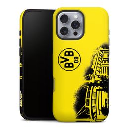 DeinDesign iPhone 16 Pro Max Handy Panzer Handyh&uuml;lle robuste Outdoor H&uuml;lle Schutzh&uuml;lle gl&auml;nzend Stadium Bvb Borussia Dortmund Tough Case