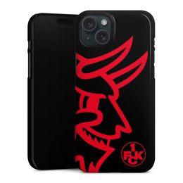 DeinDesign iPhone 15 Plus Handy Premium Case Smartphone Handyh&uuml;lle Schutzh&uuml;lle gl&auml;nzend 1. Fc Kaiserslautern Logo Official Licensed Product Premium Case