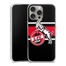 DeinDesign iPhone 16 Pro Max Handy Silikon H&uuml;lle Case transparent Handyh&uuml;lle Official Licensed Product 1. Fc K&ouml;ln Logo Silikon Case
