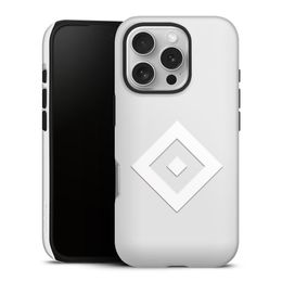 DeinDesign iPhone 16 Pro Handy Panzer Handyh&uuml;lle robuste Outdoor H&uuml;lle Schutzh&uuml;lle gl&auml;nzend Hsv Hamburger Sv Coat Of Arms Tough Case