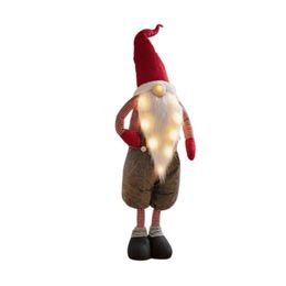 Home-trends24.de LED-Dekofigur LED Wichtel groß Deko Weihnachtsmann Santa Weihnachten Figur 138 cm