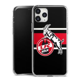 DeinDesign iPhone 11 Pro Max Handy Silikon H&uuml;lle Case transparent Handyh&uuml;lle 1. Fc K&ouml;ln Logo Official Licensed Product Silikon Case