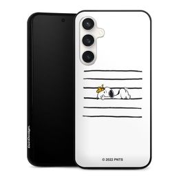 DeinDesign Galaxy S23 FE Handy Silikon H&uuml;lle Case schwarz Handyh&uuml;lle Snoopy Dog Peanuts