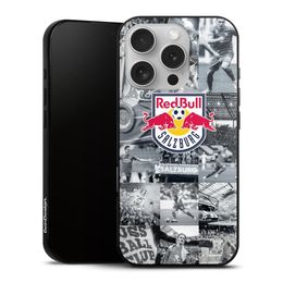 DeinDesign iPhone 16 Pro Handy Slim Case extra d&uuml;nn Silikon Handyh&uuml;lle schwarz H&uuml;lle Salzburg Red Bull Fc Red Bull Salzburg Silikon Slim Case
