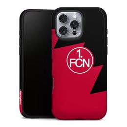 DeinDesign iPhone 16 Pro Max Handy Panzer Handyh&uuml;lle robuste Outdoor H&uuml;lle Schutzh&uuml;lle gl&auml;nzend 1. Fcn 1. Fc N&uuml;rnberg Merchandise Tough Case