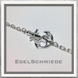 Edelschmiede925 Armband Silberarmband mit Ankermotiv(Hoffnung) 925 - 20cm