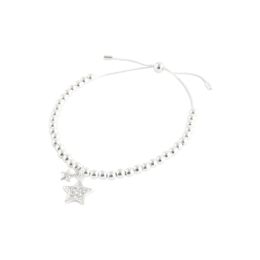 next Armband Perlenarmband zum Ziehen aus recyceltem Metall (1-tlg), silberfarben