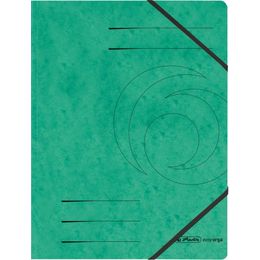 Herlitz Fächermappe Eckspanner Karton A4 grün
