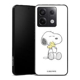 DeinDesign Xiaomi Redmi Note 13 Pro 5G Handy Silikon H&uuml;lle Case schwarz Handyh&uuml;lle Snoopy Love Peanuts
