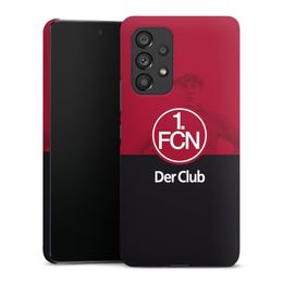 DeinDesign Galaxy A53 5G Handy Premium Case Smartphone Handyh&uuml;lle Schutzh&uuml;lle gl&auml;nzend Official Licensed Product Der Club 1. Fc N&uuml;rnberg Premium Case